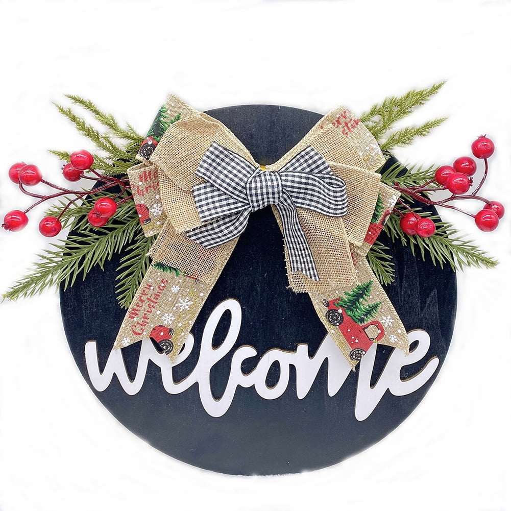 Esaierr Farmhouse Front Door Porch Decoration Hanging Door Welcome ...