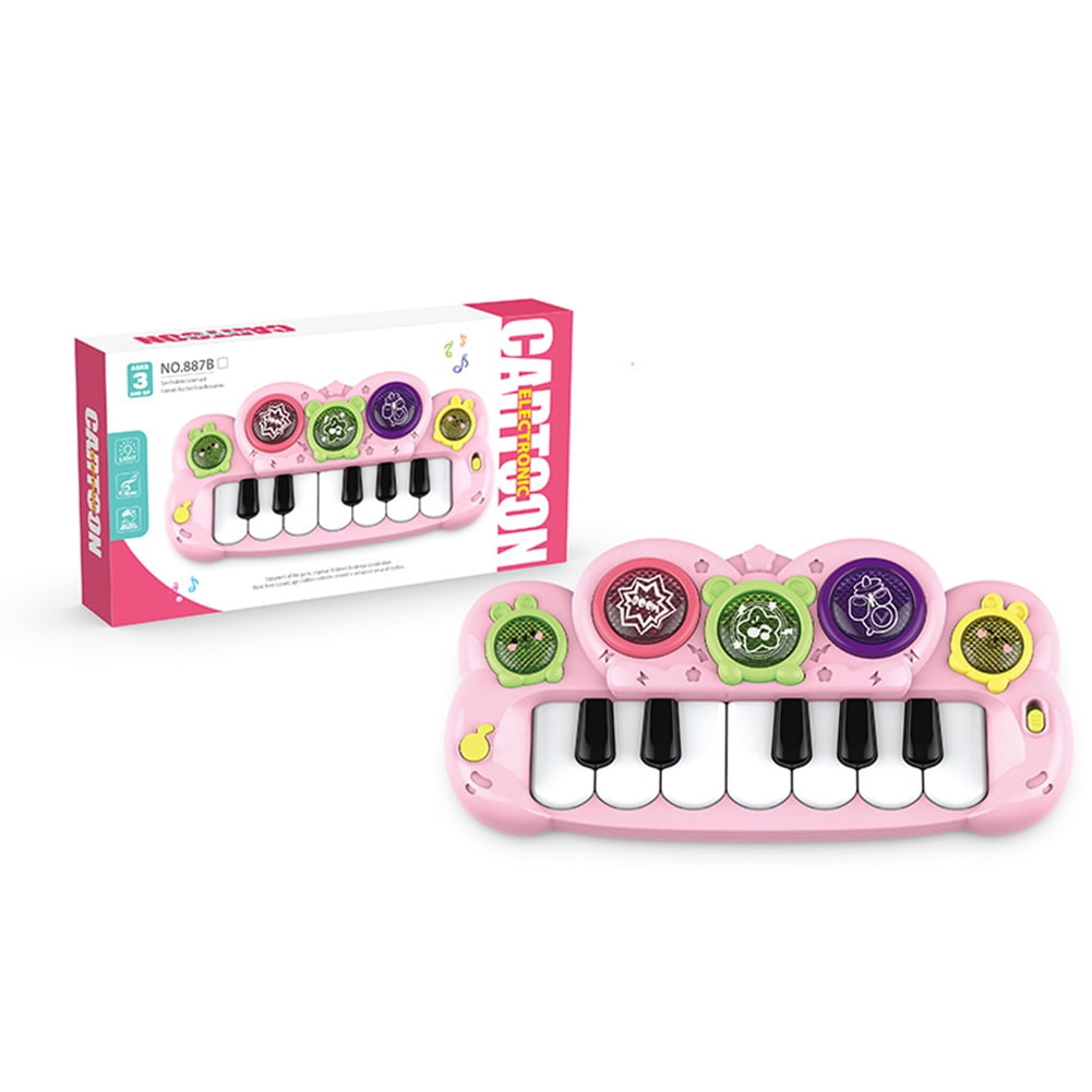 Esaierr Piano Toys Keyboard 12 Keys for Kids Toddler with Lights Music ...