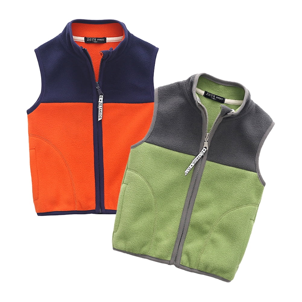 Esaierr Kids Baby Boys Girls Fleece Vest Jacket Outwear Fall Winter ...
