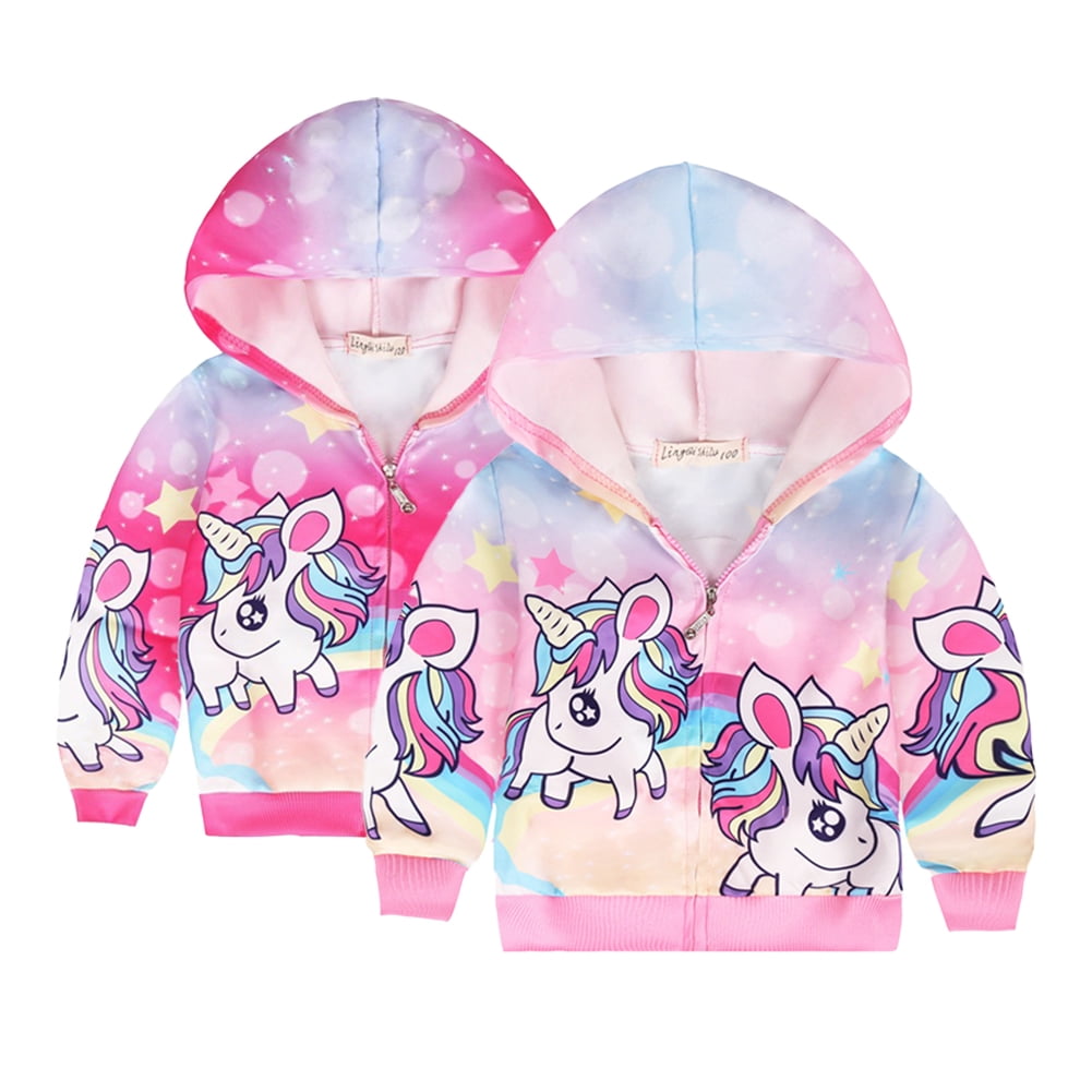 Esaierr Kids Baby Girls Jackets Sequin Zipper Coats Jackets for Toddler ...