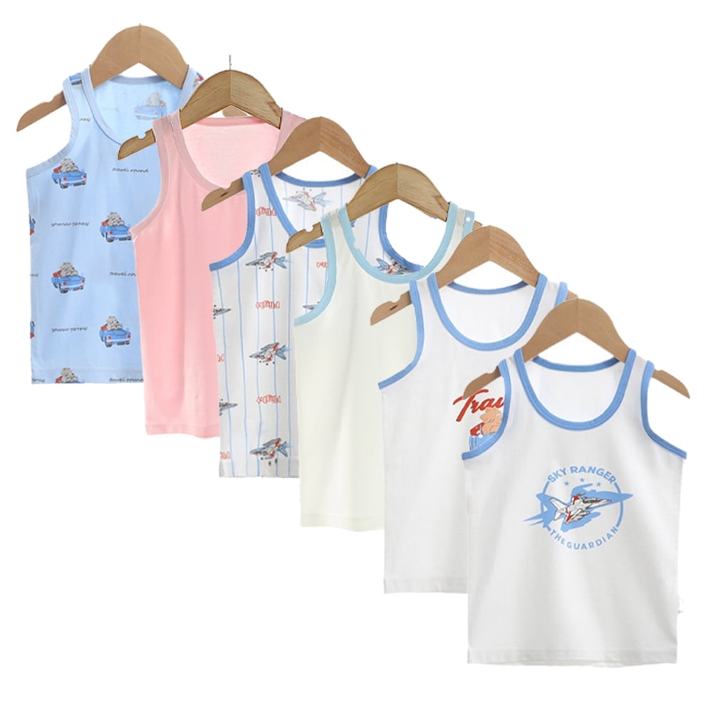 Esaierr Kids Boys Vest Solid Color Ventilate Cotton Tank for Toddler ...