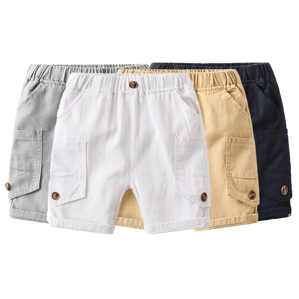 Esaierr Kids Toddler Boys Shorts Summer Five Pants with Pockets Solid ...