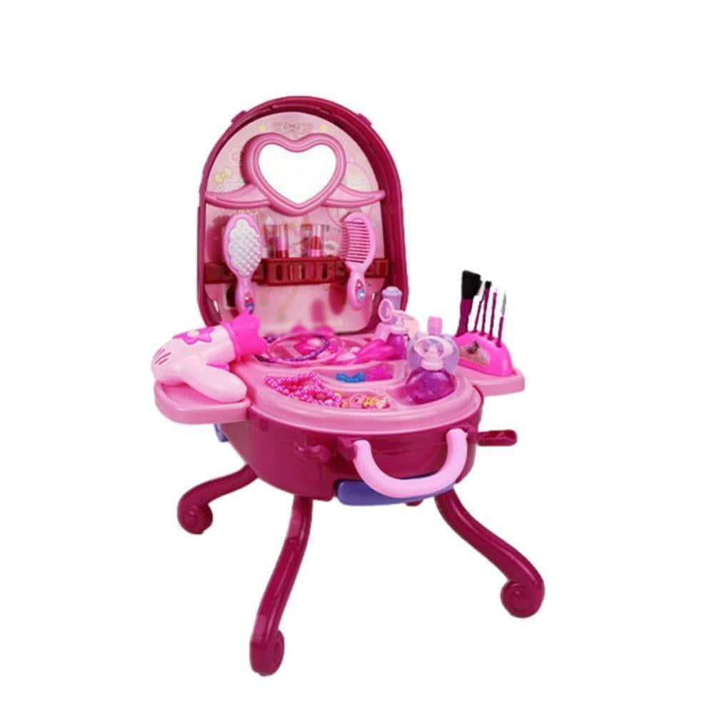 Esaierr Kids Toddler Makeup Vanity Toys,Girls Play Set Toys Three in ...
