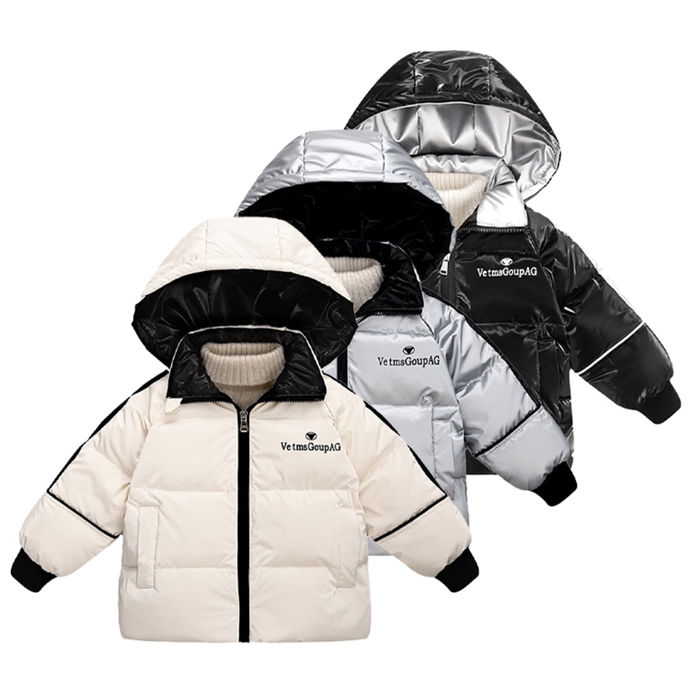 Esaierr Kids Toddler Puffer down jacket for Boys Girls,Baby Infant Fall Winter Thick Warm Hooded ...