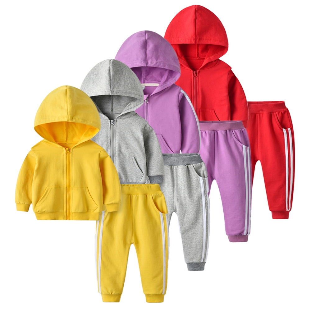 Esaierr Kids Toddler Weat Suits for Boys Girls 2 piece,Infant Solid ...