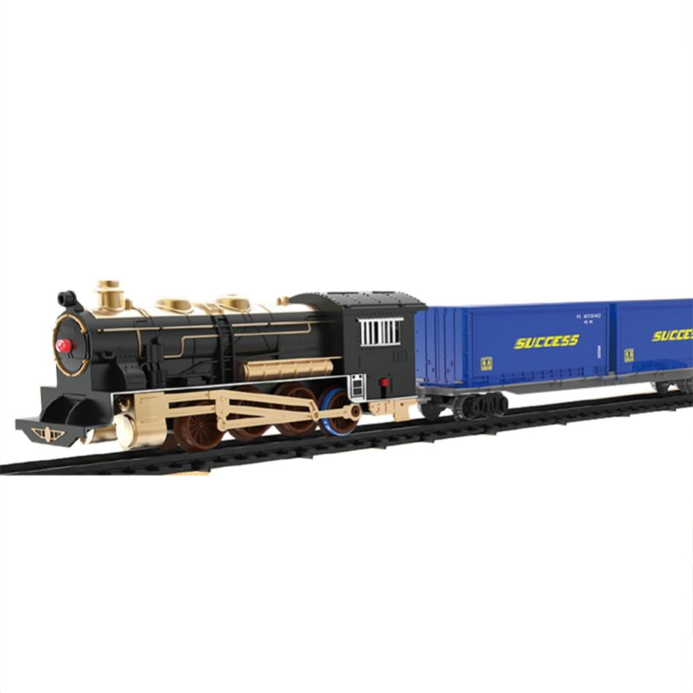 Esaierr Kids Train Toy, Train Track Set Toy with Sound Light Effect ...