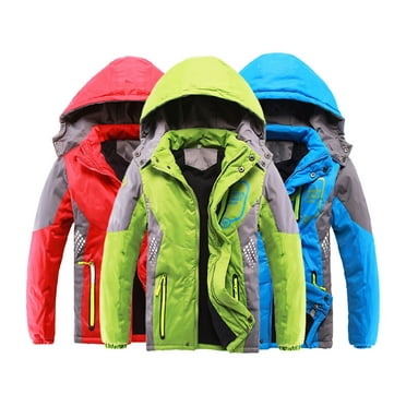 Wantdo Boy's Waterproof Windbreaker Ski Jacket, Warm Winter Coat, Youth Rain Outfit ...