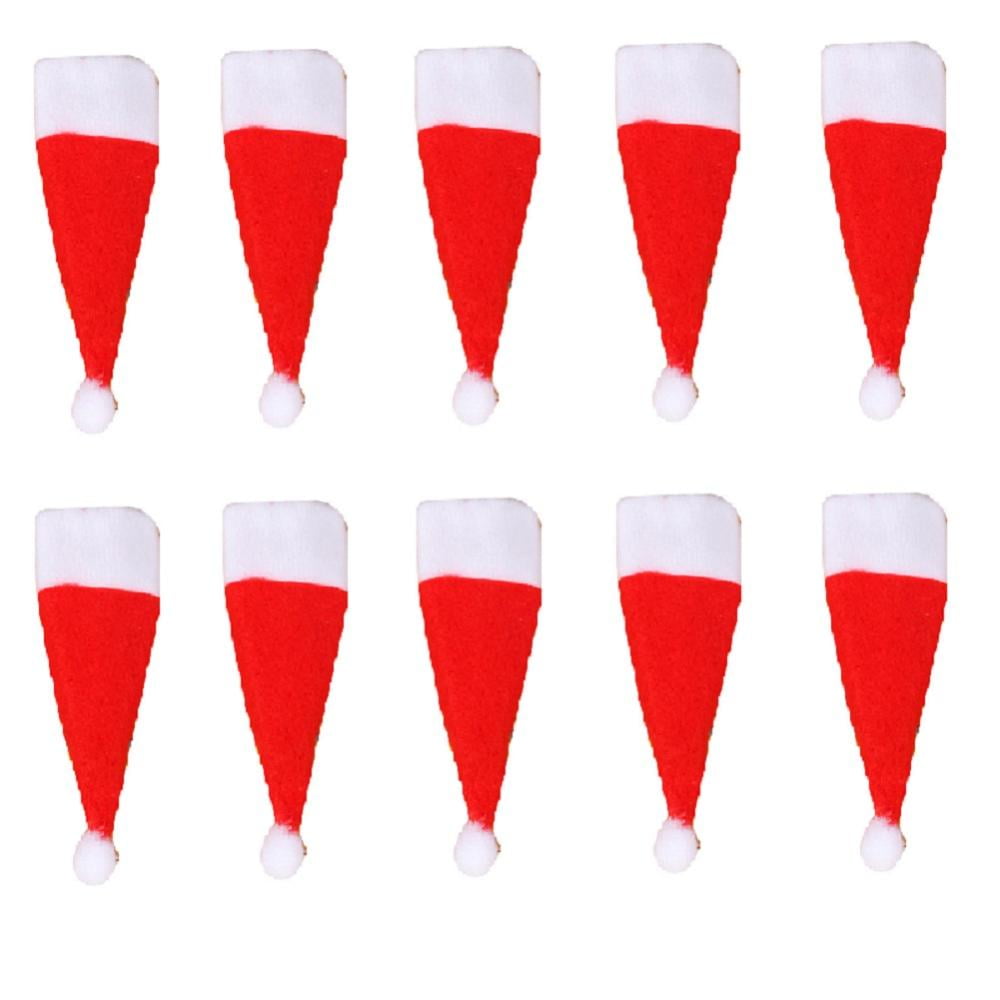 Esaierr Mini Santa Hats for Crafts Small Santa Hats Christmas Mini Wine ...