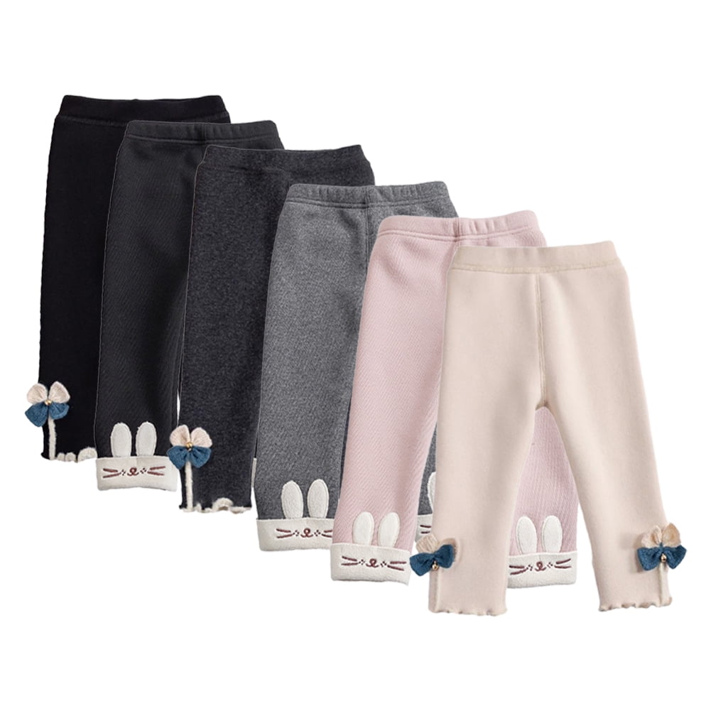 Esaierr Newborn Girls Fleece Long Leggings for Toddler Baby Warm Pants ...