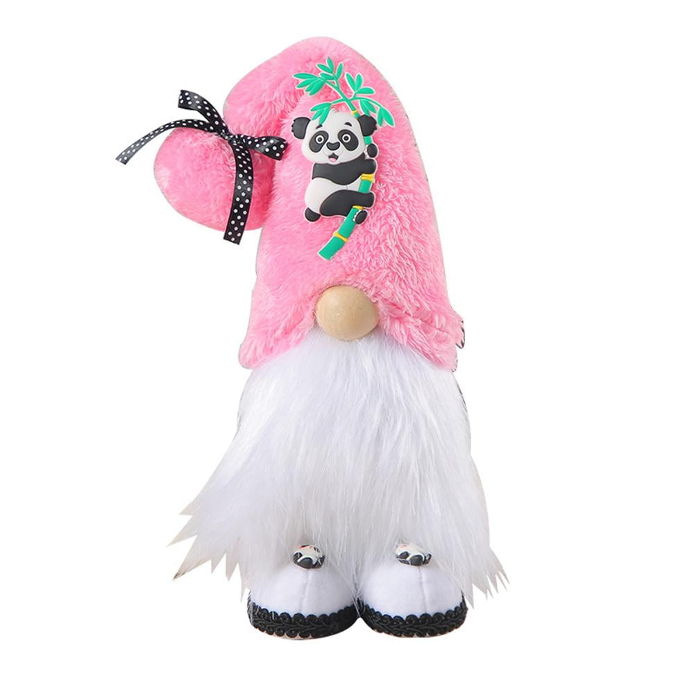 Esaierr Panda Old Man Standing Posture Doll Decoration Panda Gnomes ...