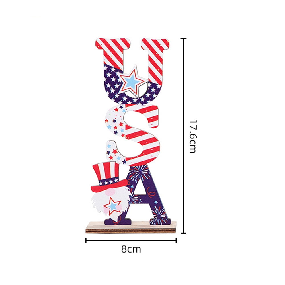 Esaierr Patriotic Table Decoration Signs Memorial Day Table Decor ...