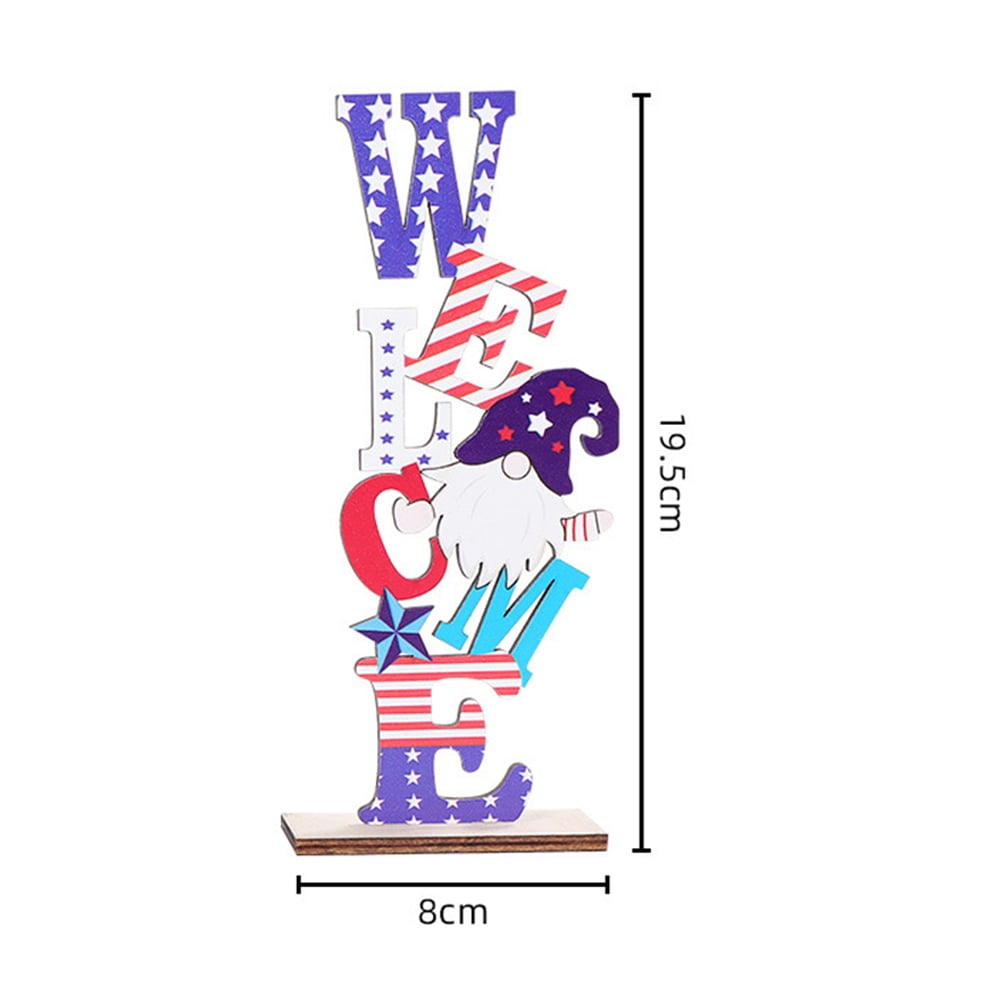 Esaierr Patriotic Table Decoration Signs Memorial Day Table Decor ...