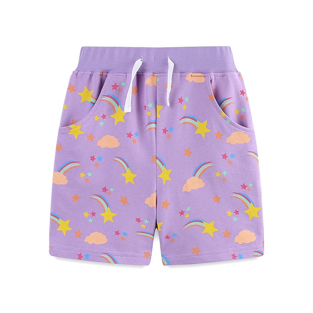 Esaierr Summer Toddlers Girls Shorts Cartoon Rainbow Fashion Cute ...
