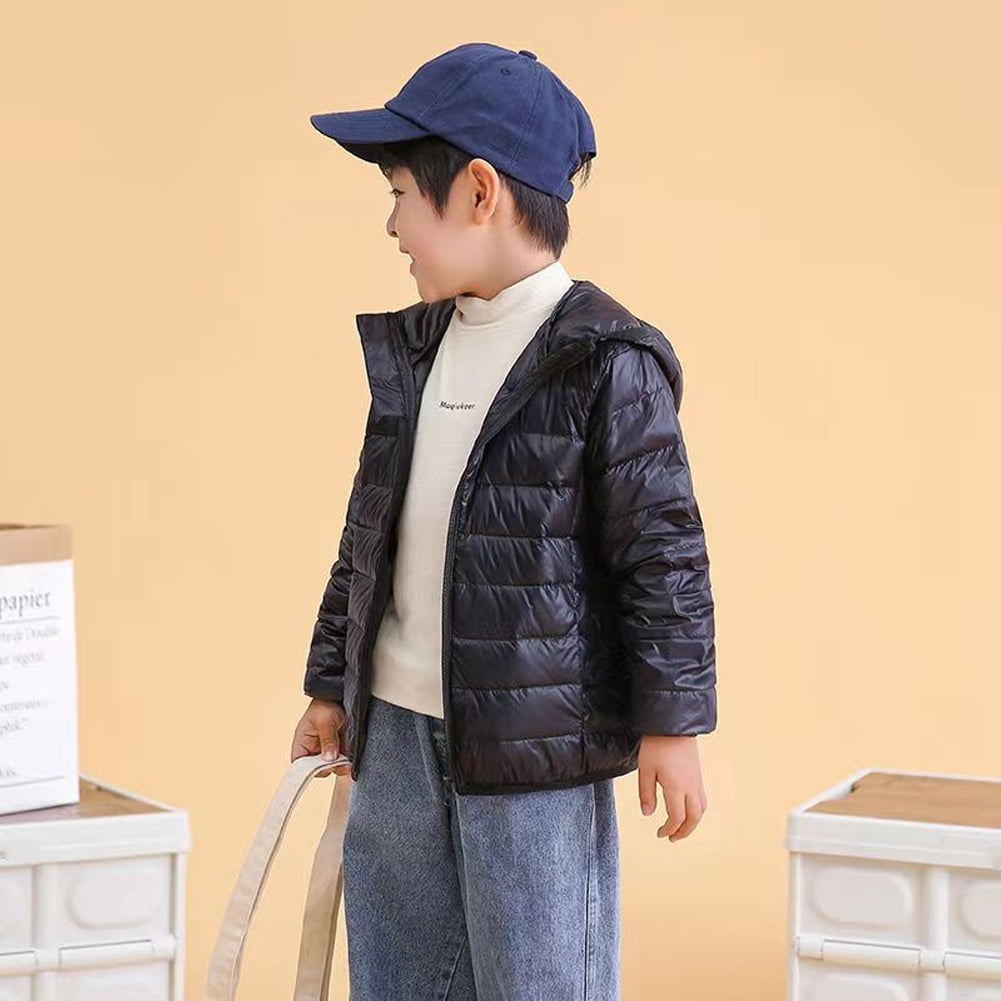 Esaierr Teen Boys Girls down Jackets & Coats Breathable Winter Cotton Coats Hooded with Zip down ...