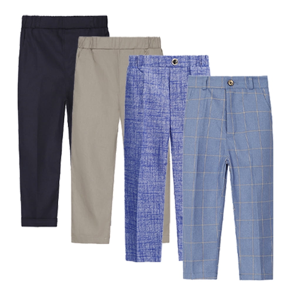 Esaierr Teen Kids Boys Flat Front Dress Pants Youth Boys Pring Spring ...