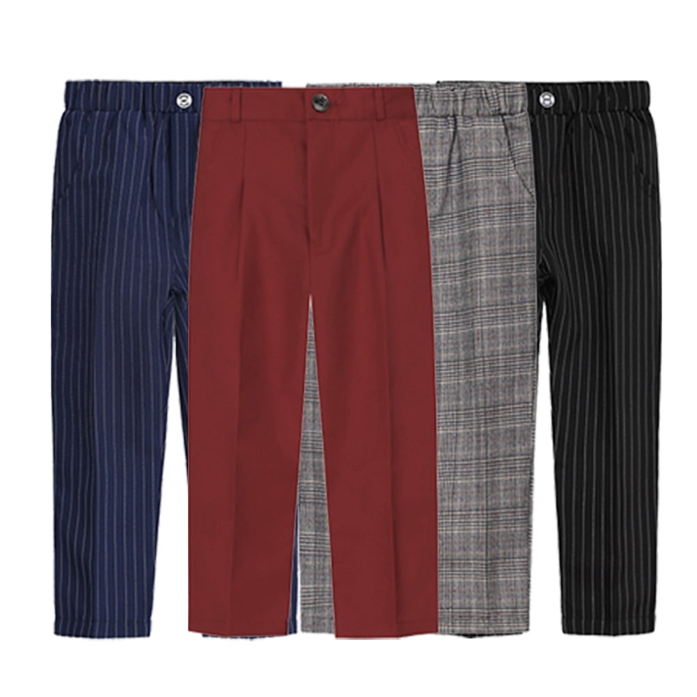 Esaierr Teen Kids Boys Flat Front Dress Pants Youth Boys Pring Spring ...