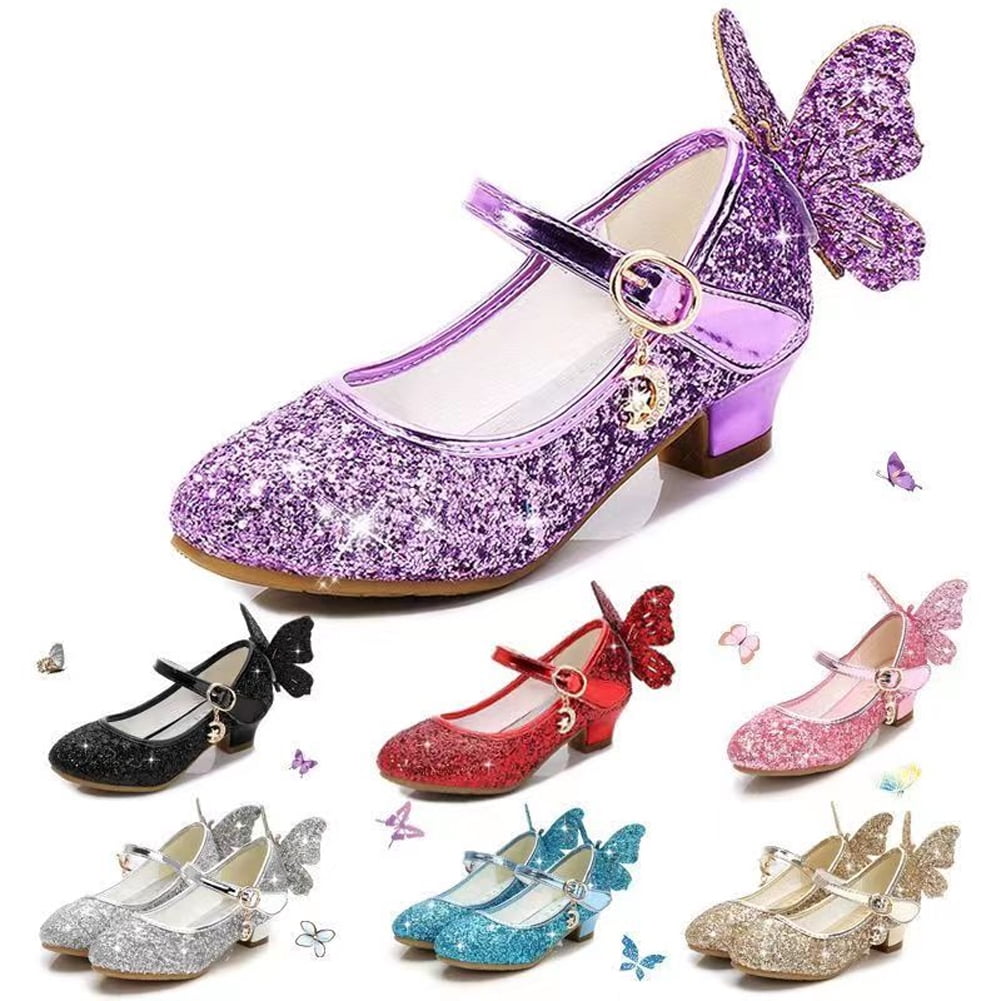 Esaierr Toddler Kids Girls Dress Shoes Little Big Girls Mary Jane Wedding Flower Bridesmaids ...