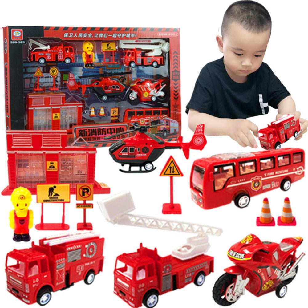 Esaierr Traffic City Toy Car, Child Inertia Traffic Model Car , Kids ...
