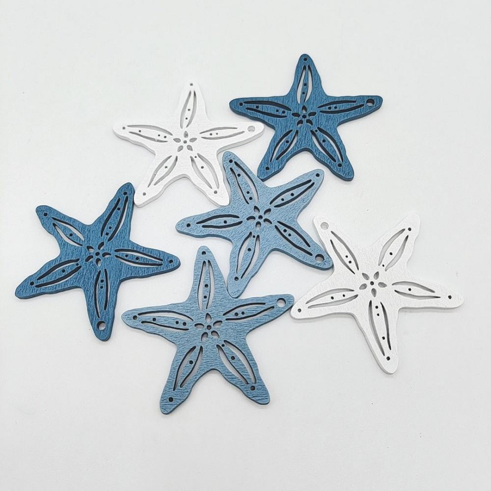 Esaierr Wooden Starfish Hanging Ornaments Decoration Exquisite ...
