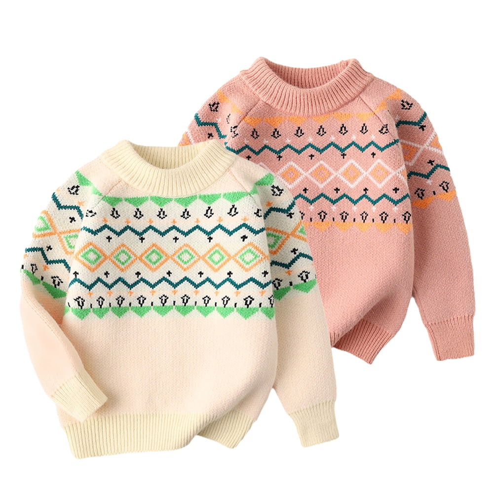 EsaierrToddler Girls Knitted Sweater Fall Winter for Kids Teenagers ...