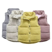KYAIGUO Kids Toddler Puffer Down Vest for Girls Boys Winter Sleeveless Thicken Outwears Fall ...