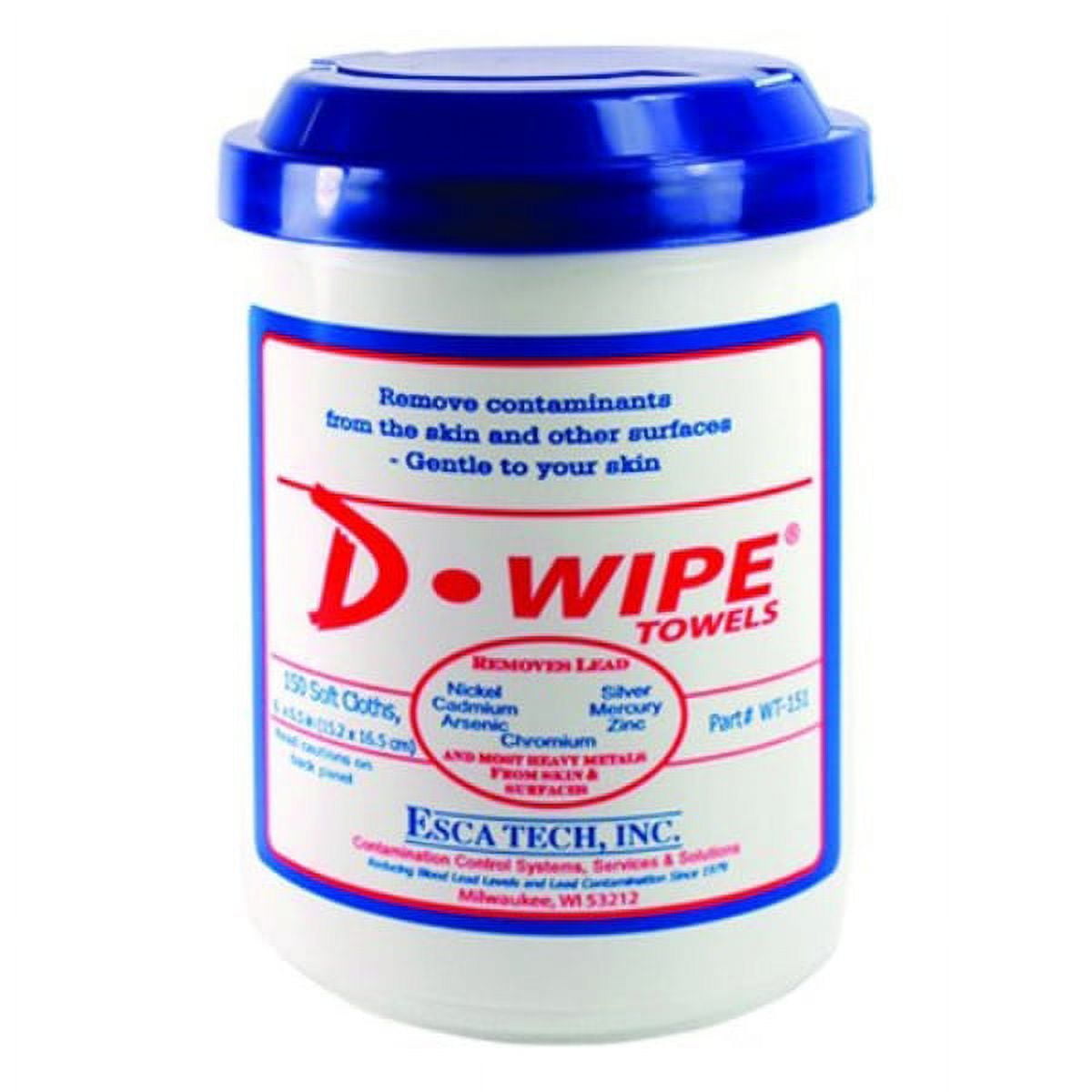Esca Tech D-wipe, Eti Wt-150 D-wipe Disposable Towel 150ct 8/cs ...
