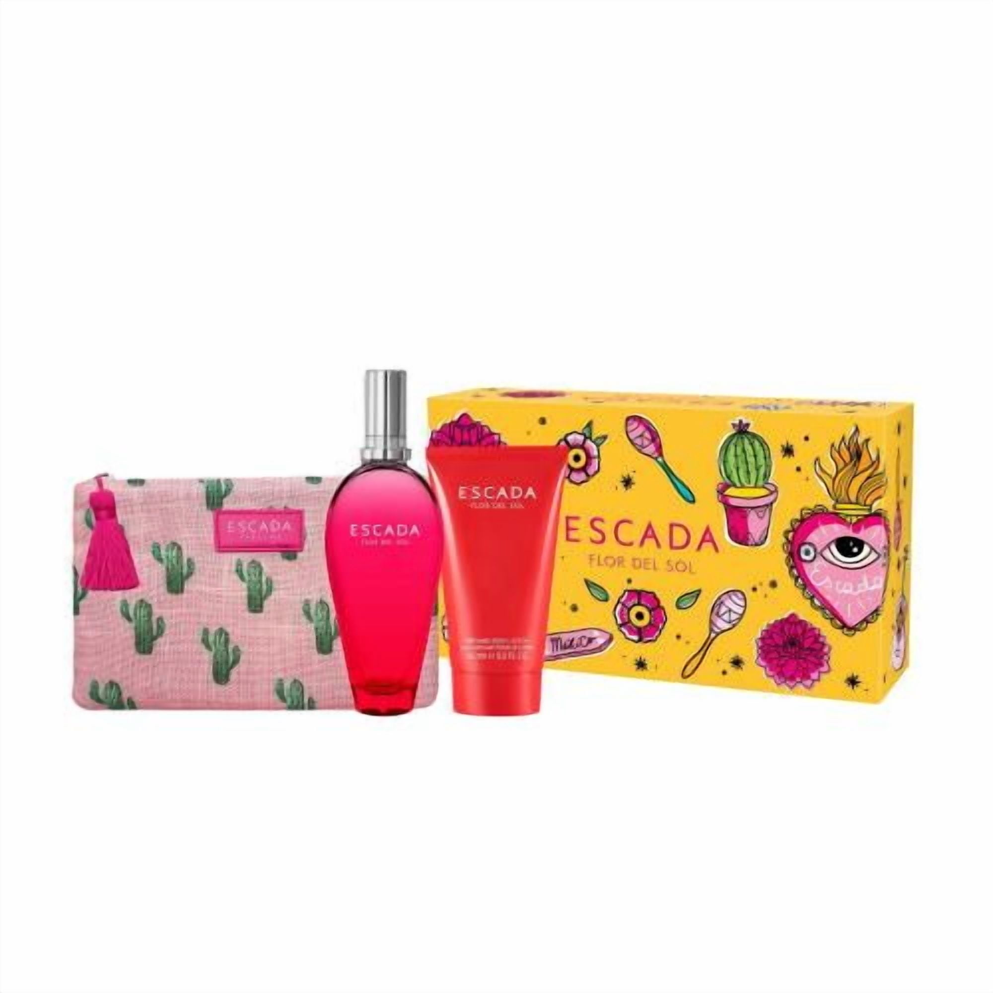 Escada Flor Del Sol 3 Piece Women's Gift Set - Eau De Toilette, Body ...
