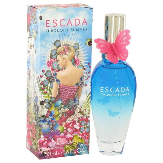 Escada Turquoise Summer Eau de Toilette Spray, 1.6 Fl Oz - Floral and ...