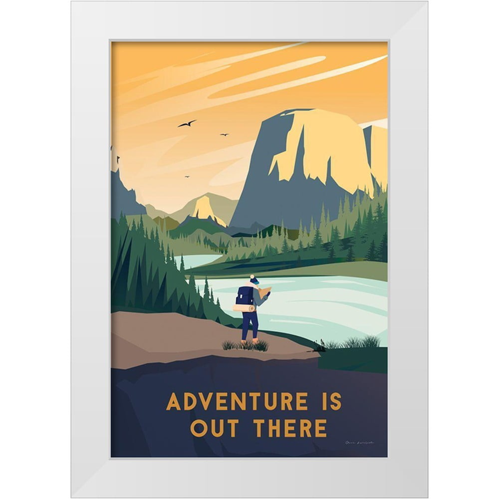 Escalante, Omar 17x24 White Modern Wood Framed Museum Art Print Titled - Wild Adventure III ...