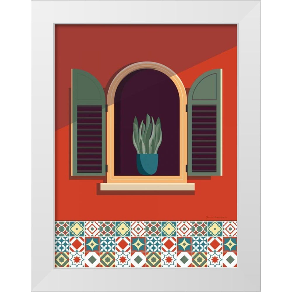 Escalante, Omar 25x32 White Modern Wood Framed Museum Art Print Titled ...