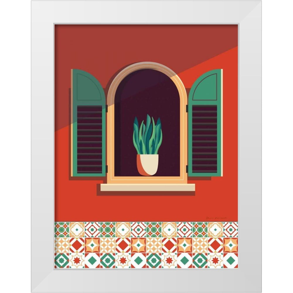 Escalante, Omar 25x32 White Modern Wood Framed Museum Art Print Titled ...