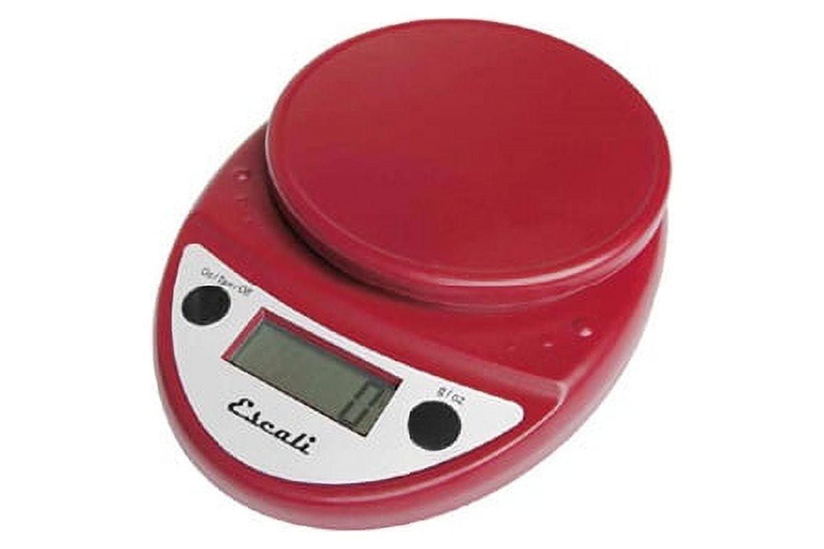 Escali SCDG11RDR Warm Red 11 lb. Round Digital Scale - Walmart Business ...