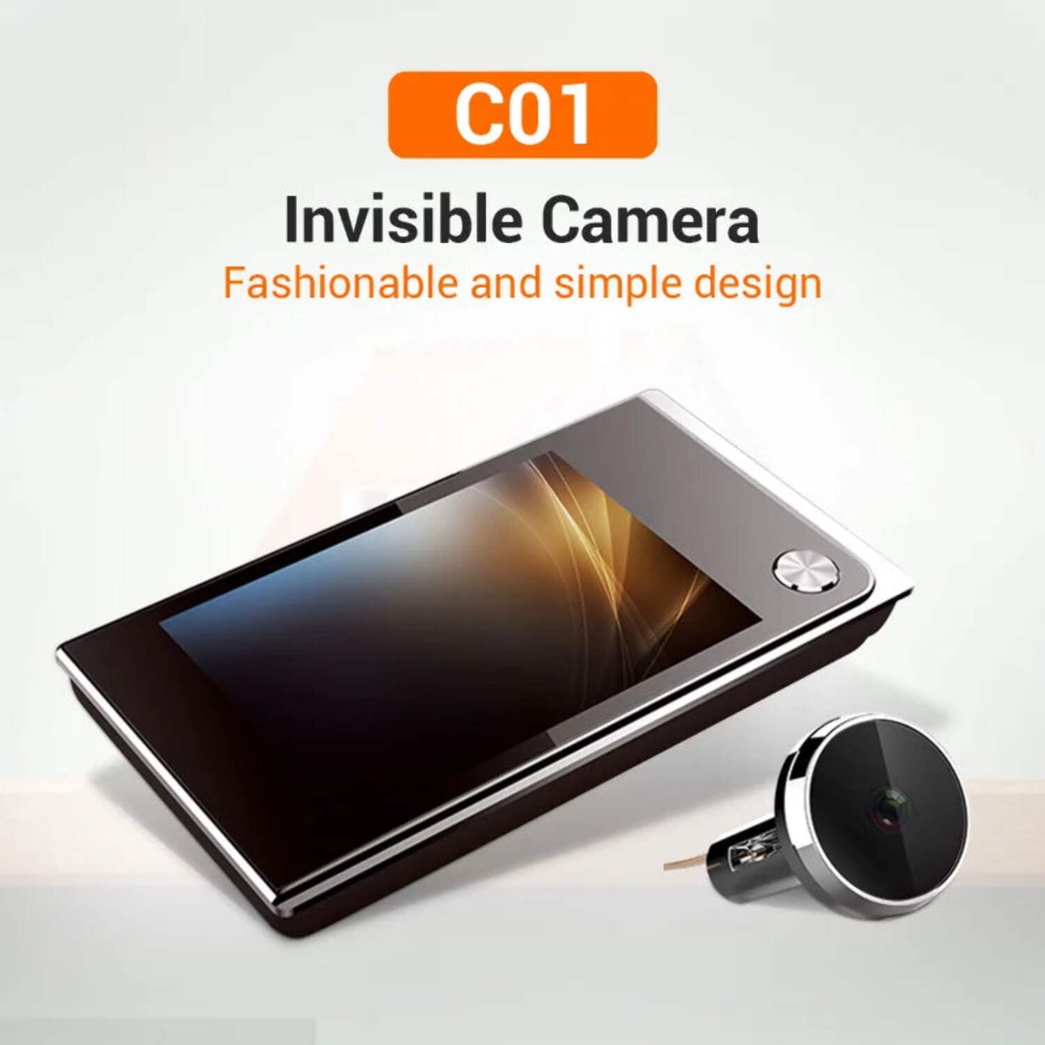 Escam C01 3.5 inch Digital LCD 120 Degree Peephole Viewer photo visual ...