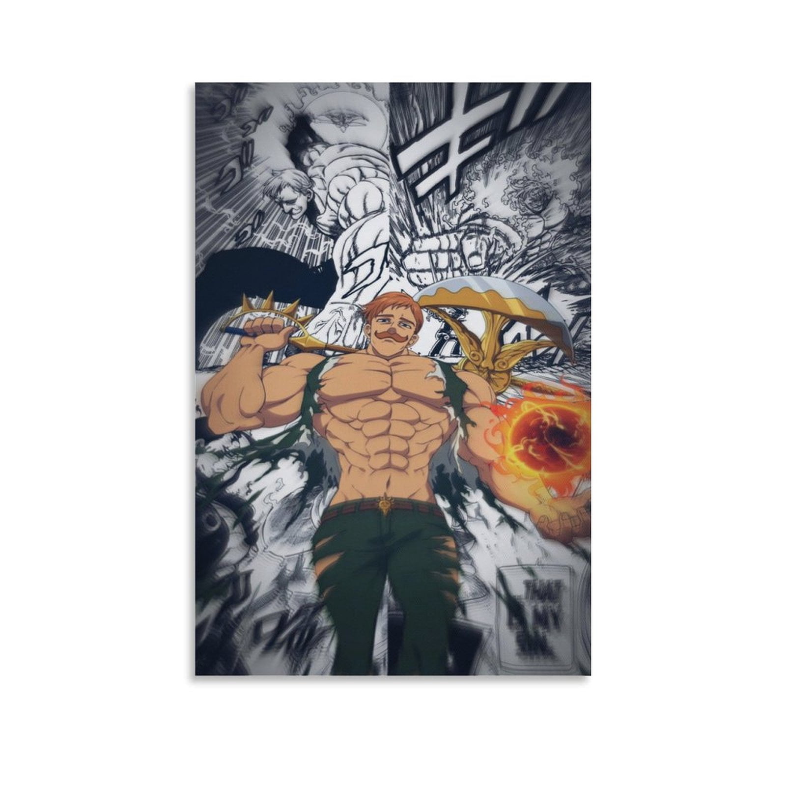 Escanor Anime Poster Canvas Art Poster and Wall Art Picture Print ...