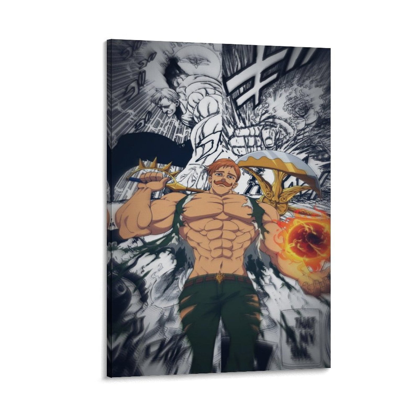 Escanor Anime Poster Posters Wall Art Painting Canvas Gift Living Room ...
