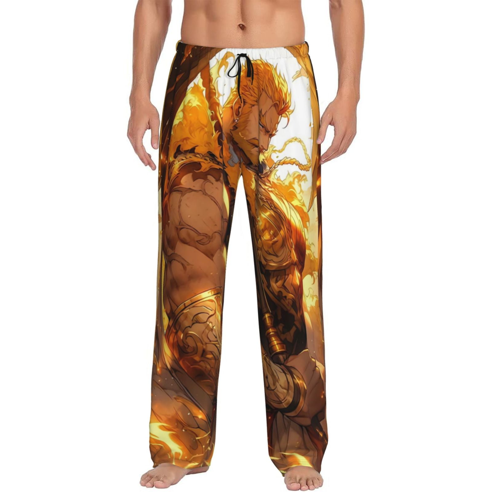Escanor Men's Pajama Pant Soft Comfy Lounge Pj Bottoms Loose Elastic ...