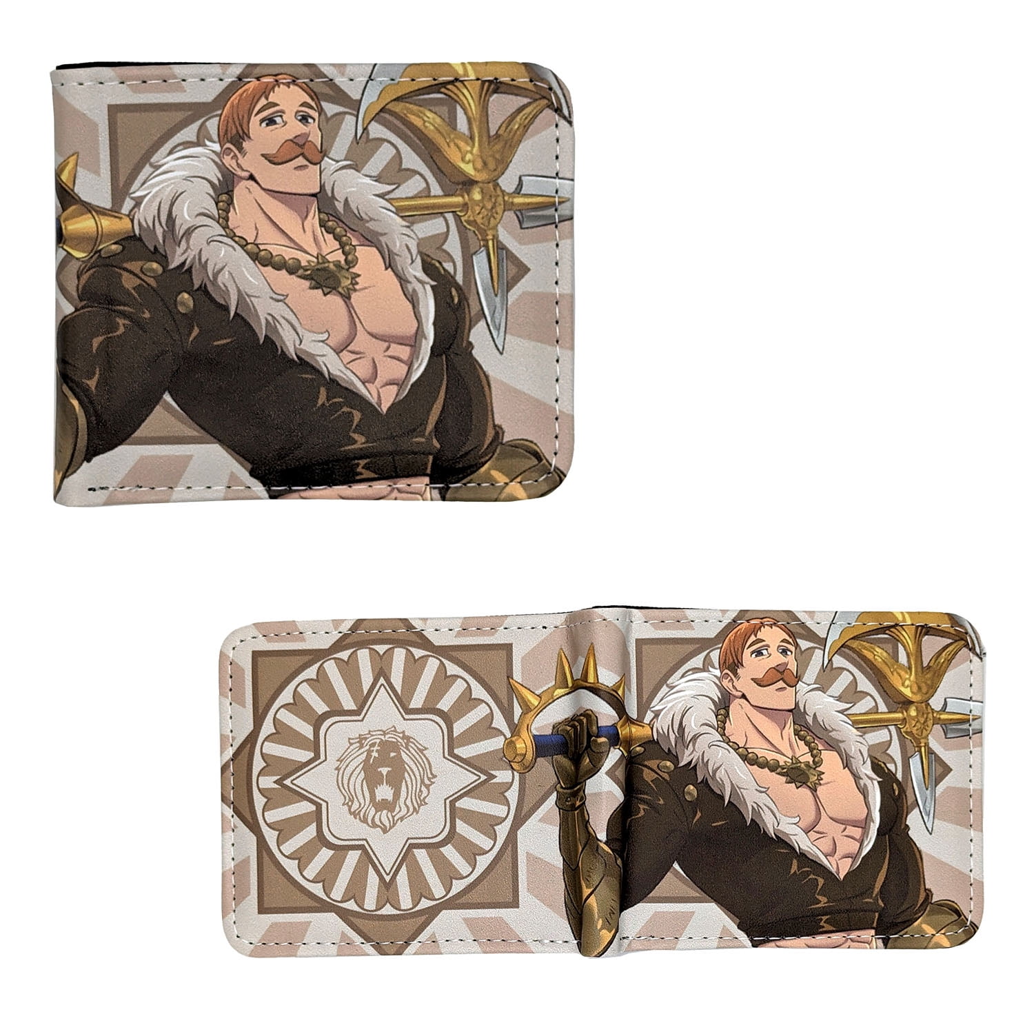 Escanor Style A - Seven Deadly Sins 4x5" Bi-Fold Wallet - Walmart.com