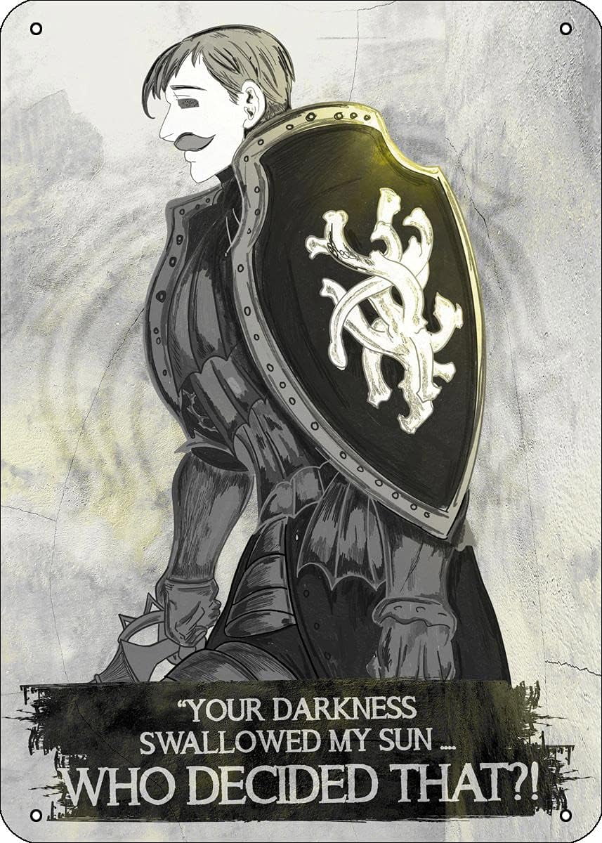 Escanor Who Decided That Anime and Manga Poster Metal Tin Sign 8 x ...