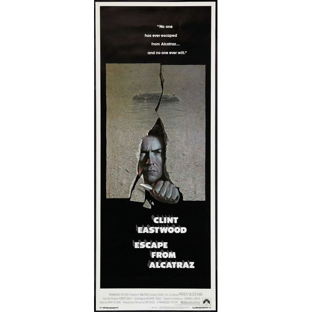 Escape From Alcatraz Poster Movie Insert 14 x 36 Inches - 36cm x 92cm ...