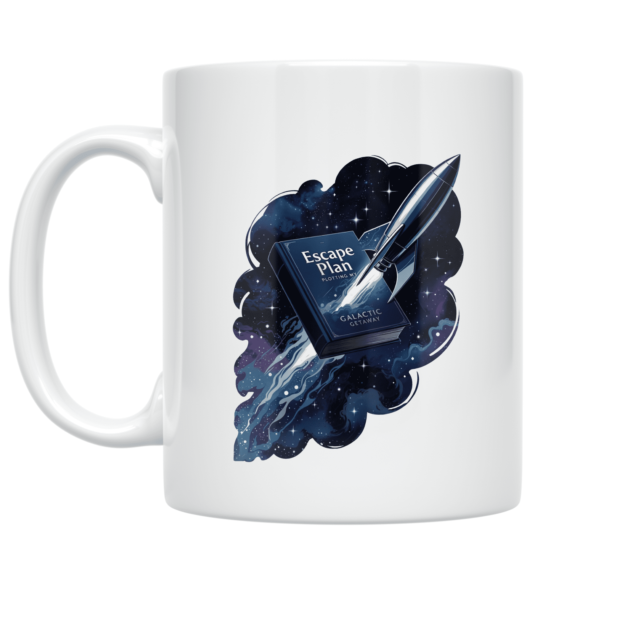 Escape Plan: Plotting My Galactic Getaway - Sci-Fi Book Lover - 11 oz ...