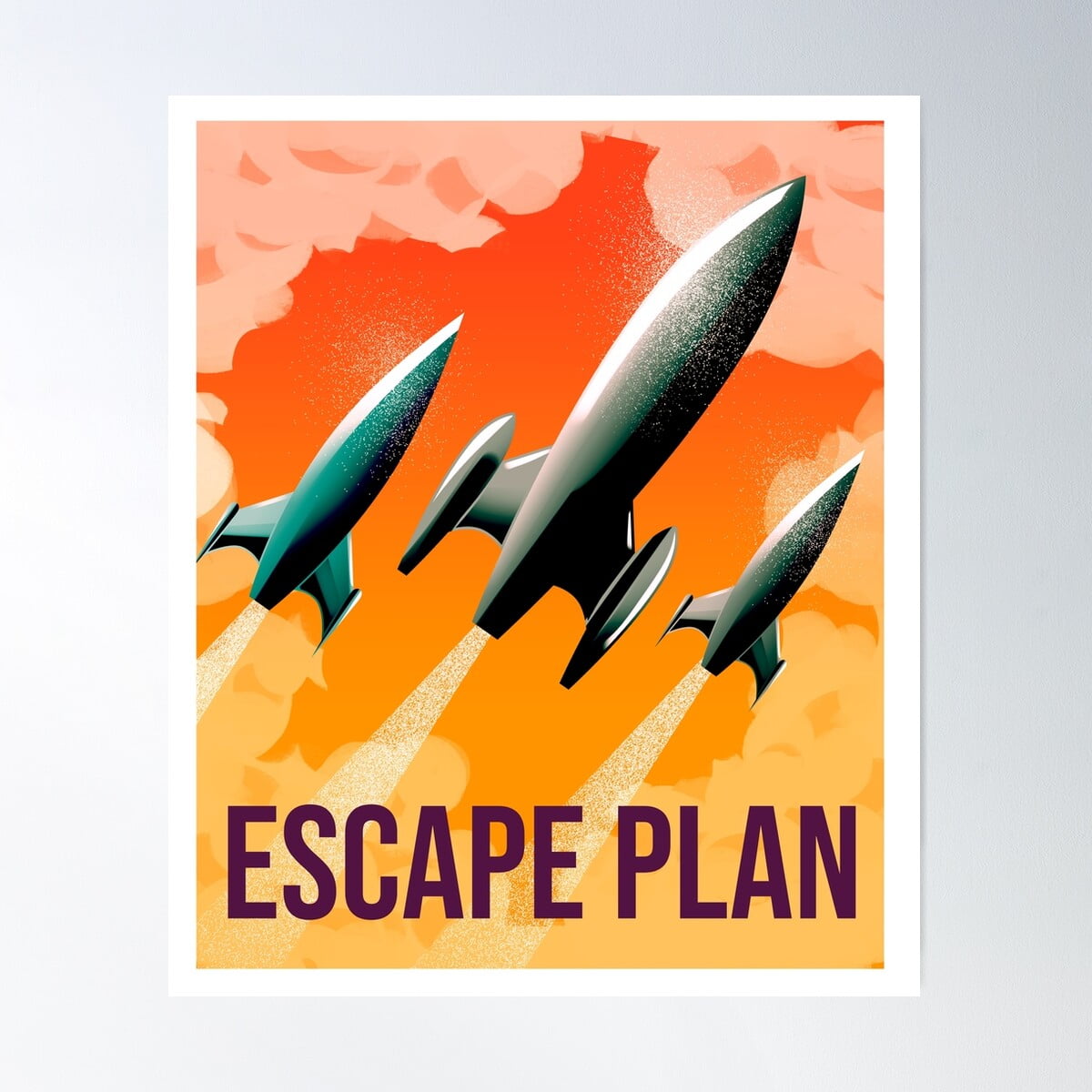 Escape Plan Poster Wall Art, Modern Wall Decor For Living Room Bedroom ...