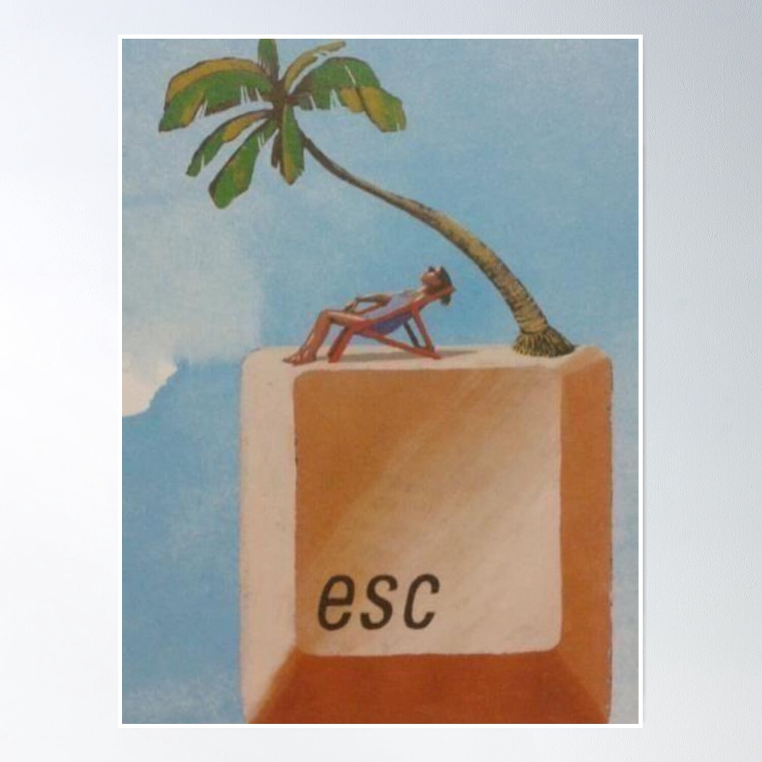 Escape Poster Wall Art, Modern Wall Decor, 12x18 UNFRAMED - Walmart.com