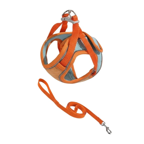 Escape Proof Adjustable Cat Harness And Leash Set Soft Mesh Vest With ...