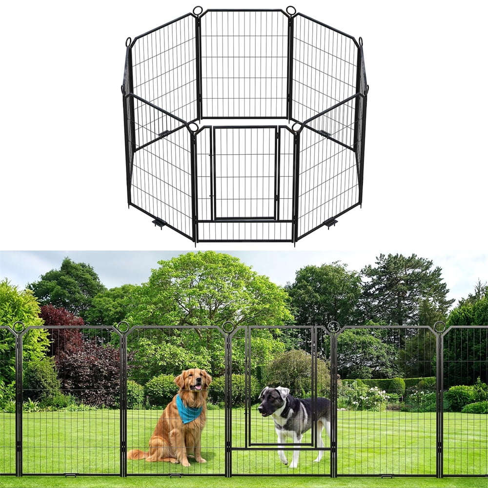 Escape-Proofs Stainless Steel Dog Playpen for Backyard, RV & Indoor ...