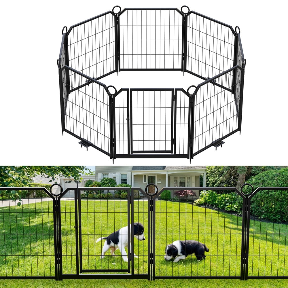 Escape-Proofs Stainless Steel Dog Playpen for Backyard, RV & Indoor ...