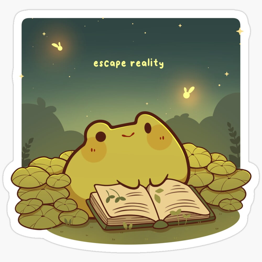 Escape Reality Frog Sticker Phone Decal Water Bottle Stickers Car ...