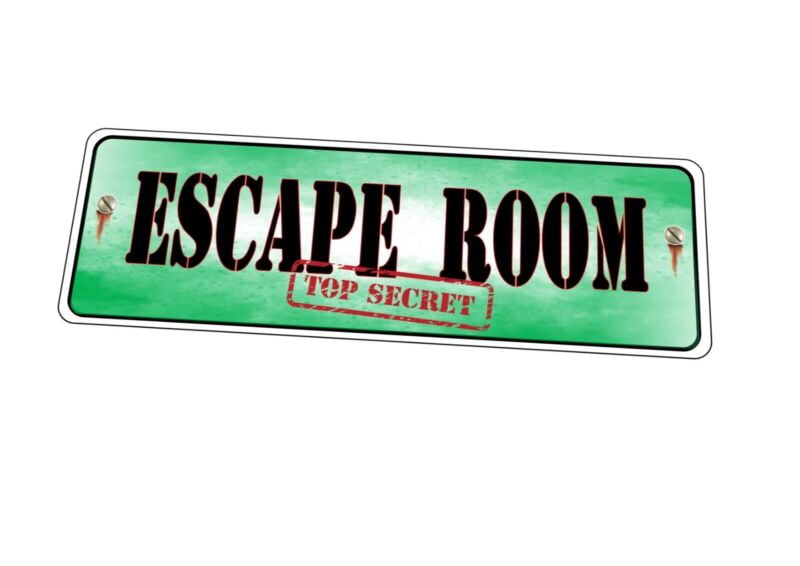Escape Room Signs Retro Escape Room Sign Games Escape Room Escape Sign ...