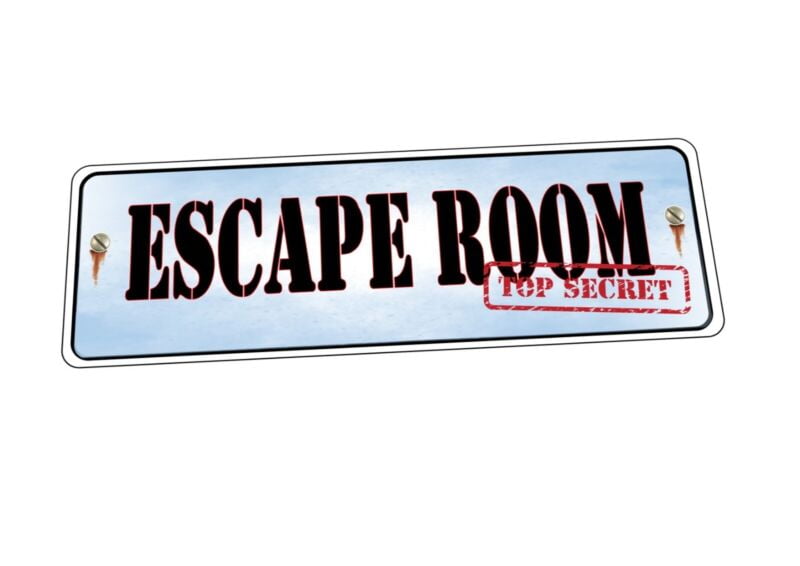 Escape Room Signs Retro Escape Room Sign Games Escape Room Escape Sign ...