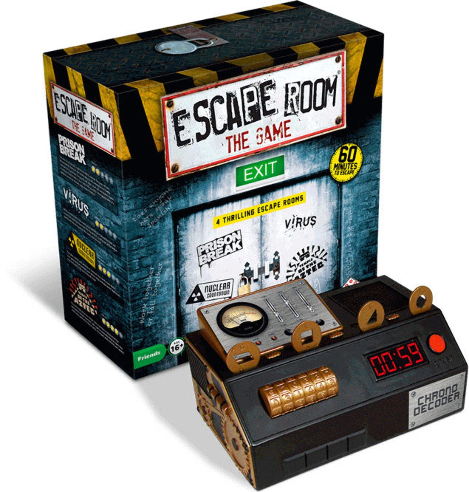 Escape Room The Game Board Game - 4 Rooms + Chrono Decoder - Walmart.com