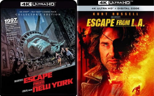 Escape from New York & Escape from L.A. (4K Ultra HD) - Walmart.com